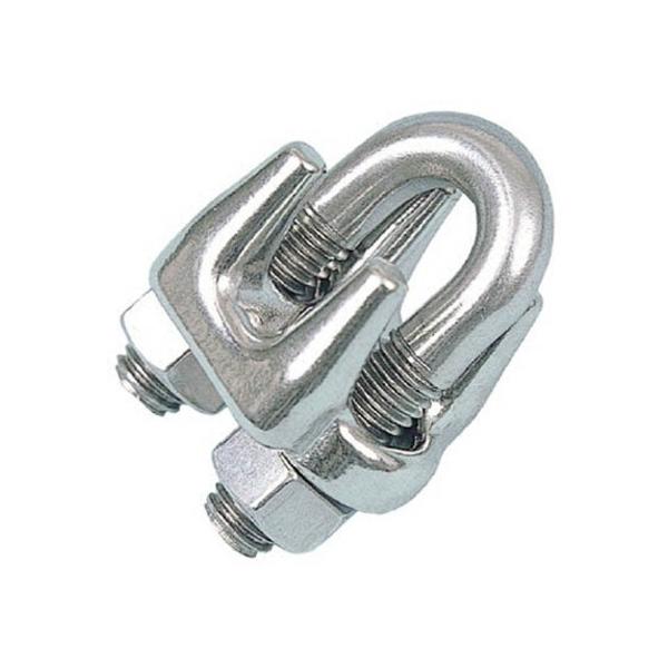 ワイヤー接続（ループ加工）用。 適合ワイヤ径(mm):2 ●適合ワイヤー径(mm):2  ●HHH ステンレスワイヤークリップ 2mm   【サイズ】 2mm 【重量】 7g 【材質】●ステンレス製。 【入数】 1点 【原産国】 中国 WCS2