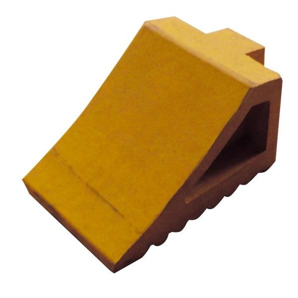 ●タイヤストッパーL(乗用車・ライトバン用)。 ●カラー:黄色 ●材質:天然ゴム ●重量:0.86kg  【サイズ】 ベルト荷締機 【入数】 1本