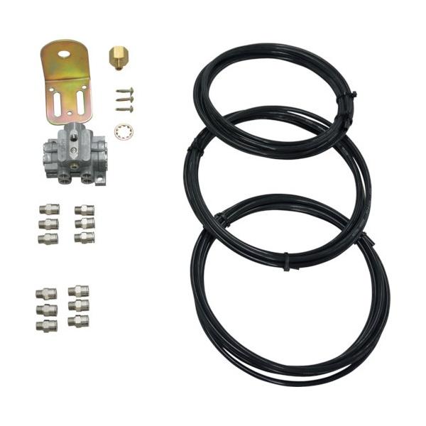 ■特徴 パルサールブＭ／ＭＳＰ／ＰＬＣシリーズの遠隔設置、マルチポイント給油をするために必要なオプションセットです。  ■用途 組立式 パルサールブＭ用グリース自動給油器、遠隔設置６分配用キット。  ■仕様 構成部品：A002(3/8インチ...