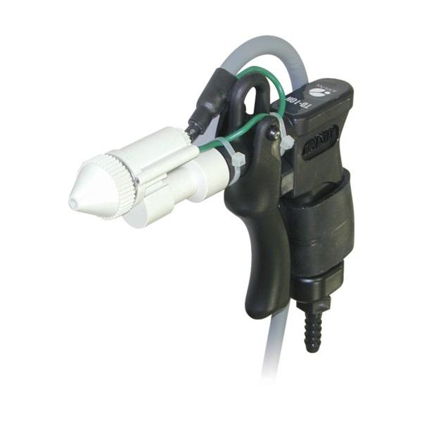 ■特徴 放電針が直接人体に触れないように電極内部に内蔵（ノズルキャップA装着）しています。 放電針は交換可能です。  ■用途 フィルム・シートの製造工程に。 塗装・印刷の前処理工程に。 電子部品のアッセンブリー・検査工程に。  ■仕様 騒音...