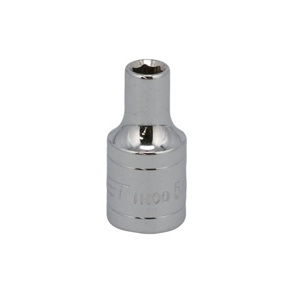 ●ミラー仕上げのメッキが美しいスタンダードソケット。 ●ボルト・ナットを傷めにくい面接触タイプ。 ●6角タイプ。 ●差込角("SQ):1/4 ●サイズ("):5/32 ●全長(L;mm):24.5 ●先端部ソケット外径(D1;mm):6.8...