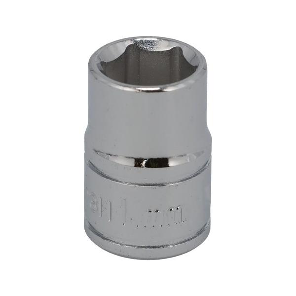 ●ミラー仕上げのメッキが美しいスタンダードソケット。 ●ボルト・ナットを傷めにくい面接触タイプ。 ●6角タイプ。 ●差込角("SQ):3/8 ●サイズ(mm):11 ●全長(L;mm):25.0 ●先端部ソケット外径(D1;mm):16.0...