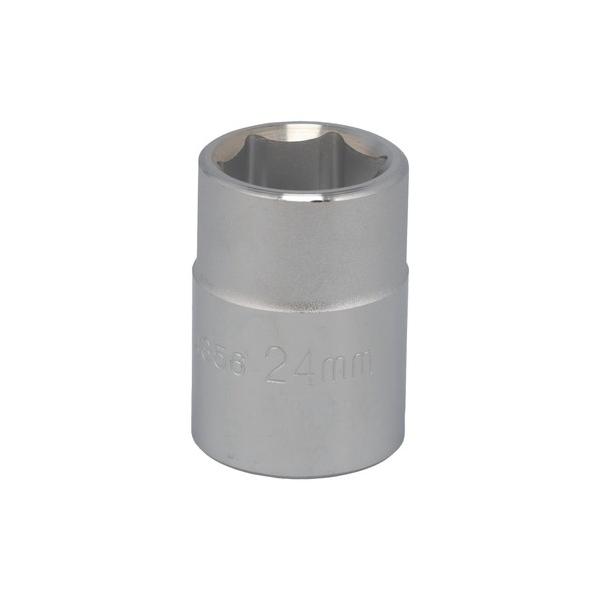 ●ボルト・ナットを傷めない面接触タイプ。 ●差込角("SQ):3/4 ●サイズ(mm):24 ●全長(mm):51 ●先端部ソケット外径(D1;mm):35 ●差込部ソケット外径(D2;mm):36 ●ソケット深さ(T;mm):18 ●メー...