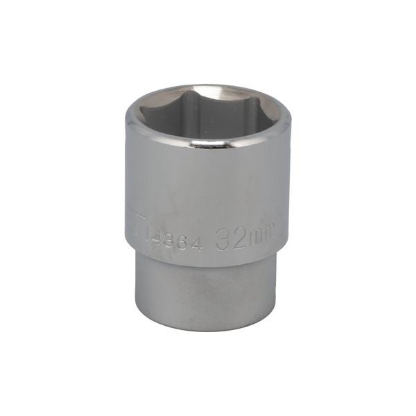 ●ボルト・ナットを傷めない面接触タイプ。 ●差込角("SQ):3/4 ●サイズ(mm):32 ●全長(mm):55 ●先端部ソケット外径(D1;mm):44 ●差込部ソケット外径(D2;mm):38 ●ソケット深さ(T;mm):29 ●メー...