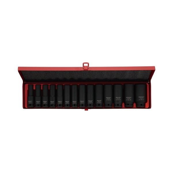●ケース付き。 ●差込角("SQ):1/2 ●メーカー型番:23296   【サイズ】 1/2DR 【入数】 14本組 23296
