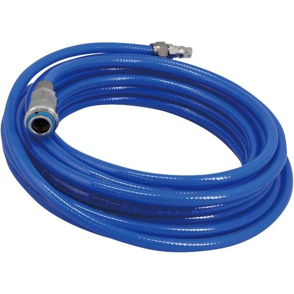 使用温度(℃):-20〜60 最高使用圧力(Mpa):1.4 材質:ポリウレタン(PU) ソケット形状:20型 プラグ形状:20型 長さ(m):10 内径(mm):6.5 外径(mm):10.0 エアーツールに必須のエアーホースです。  ホ...