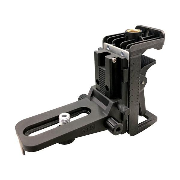 ■特徴 レーザー墨出器を梁やH型鋼・L型鋼などに固定することが出来ます。 木造の場合は金属プレートホルダーで挟み、昇降台座をプレートにつけて使用します（55ｍｍまで）。 レーザー用三脚にも取付可能です。 H型鋼などの金属面の場合は昇降台座を...