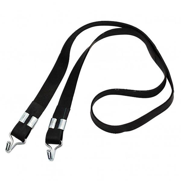 【商品説明】 両端にフック金具の付いたゴムバンド。シート止や荷物の固定等に  【用途】 トラック等のシート止め用に。  【注意】 ゴムの油分の浸透により色移りする場合があります。 油の付く場所では使用を避けてください。 高温多湿での使用は避...