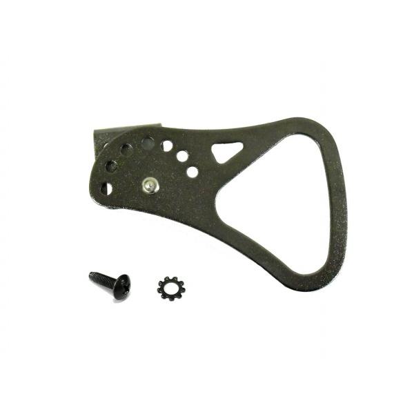 【フック取付け可能なマキタ充電式電動工具に装着可能な角度可変式 マルチインパクトフック/マキタ右手用】  ●特徴 ・マキタ充電式電動工具に取り付ければカラビナやU型のツールフックに引っ掛ける事が出来ます。  ・本体フック部の角度が数段階に調...