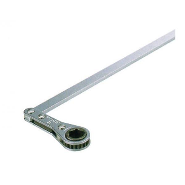 ●ラチェット部(mm):12 ●長さ(mm):600 ●ダイナモやクーラーベルトのアジャストボルトの締付け、ゆるめ作業が驚くほど簡単にできます。 ●通常工具では作業困難な所にも使用できます。 ●バンパーの隙間からでも使用できます。 ●従来の...