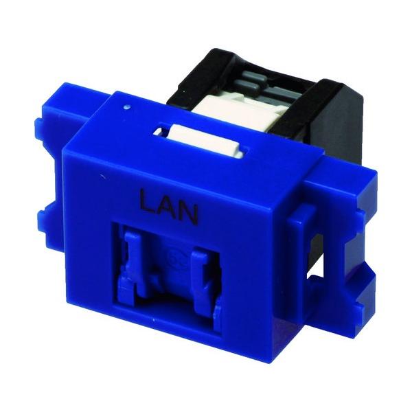 ■特徴 標準的な壁用JISフェースプレートに取付可能です。 背面飛び出し量が25mmと少なく、浅型アウトレットにも収納可能です。 LAN印字ありです。 JISプレート用アダプタ(取付枠)とのセット品です。 ■用途 事務所内の情報コンセントと...