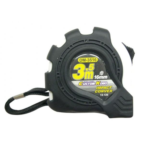 用途に合わせて選べる4サイズ！ 長さ×テープ幅 3.5m×16mm 本体サイズ H60×W60×D35mm 衝撃に強いゴムカバー付 ロック付コンベックス ロック付コンベックス ロックコンベックス メジャー  【サイズ】 3.5m×16mm ...
