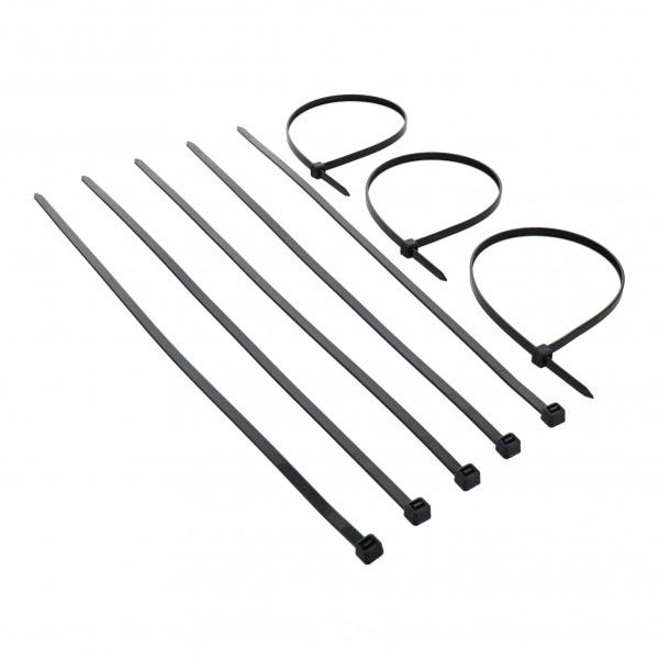 汎用性の高いナイロン製の結束バンド ケーブルタイ 最大結束径 φ85mm 引張強度 22kgs 電気配線の結束 水道・ガス・配管の結束 工場・家庭またはガーデニング等で補助結束バンドとして 温度範囲:-40℃〜＋85℃   【サイズ】 4....