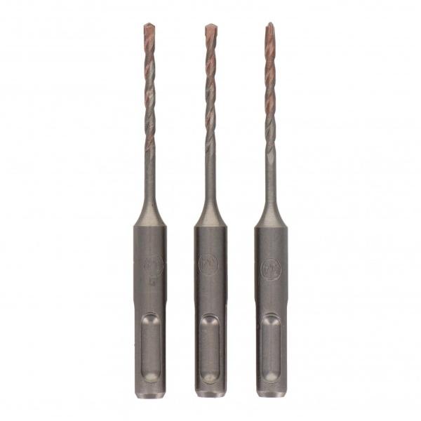 刃径 3.4mm 全長 110mm 有効長 60mm 強力先端チップで切れ味抜群。 コンクリート・ブロック・モルタル ノンプラビス（コンクリービス）4mm用 シャンク形状 SDSプラス軸 適用機種 軽量ハンマードリル   【サイズ】 3.4...