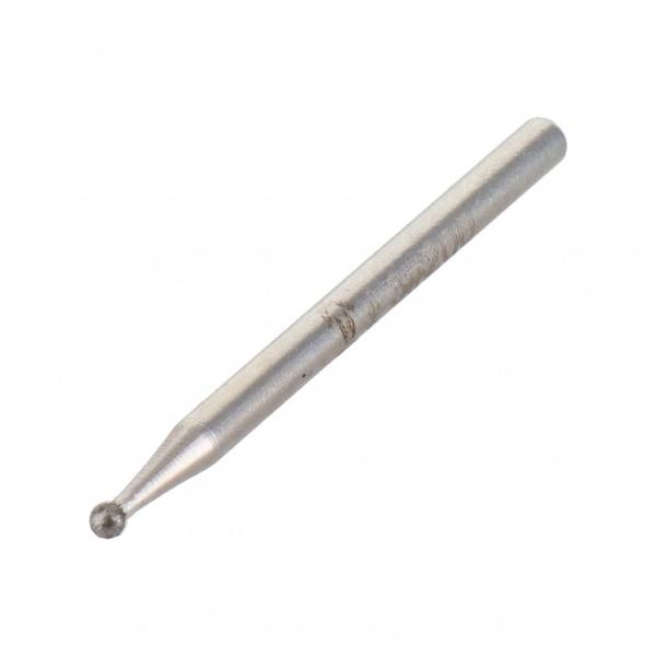 頭部形状 丸型 頭部直径 2mm 頭部長さ 2mm 軸径 3mm 粒度 #200 クロームメッキを施し、従来のニッケルメッキに比べダイヤモンド粒の保持力と剛性を高め、高速回転に耐えうる性能の向上をはかりました。 精密研削からバリ取り、彫刻ま...