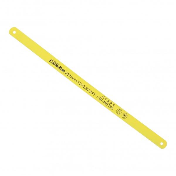 固定フレーム鋸やパイプフレーム鋸に取り付けてご使用下さい。 用途 ステンレス・硬鋼材・難削材用 刃山数 24山   【サイズ】 250mm 【入数】 1点 CMSB24Bi