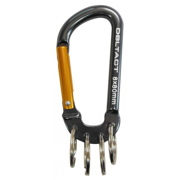 保持した物が絡まず使い勝手抜群 リング数 4連 サイズ φ8×80mm   【サイズ】 8mm 【カラー】 ガンメタXゴールド 【入数】 1点 DTAKT381