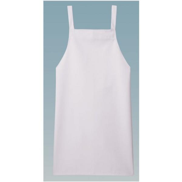 ●色:ホワイト ●前中心丈(cm):92 ●身巾(cm):68 ●紐長(cm):120 ●紐巾(cm):3 ●サイズ:フリーサイズ ●ポリエステル65％+綿35％/ツイル(フレッシュエリア加工) ●カタログコード:8-1465-0501 ●...