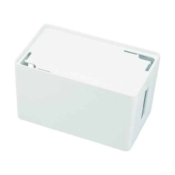 ■特徴 見苦しい配線がスッキリ、上面に機器が置ける収納ボックスSサイズです。 電源タップやケーブルをきれいに収納できるボックスです。 ボックス上部はラバー塗装仕様で、スマートフォンなどが傷つくことなく安心して置くことができます。 左右、上部...