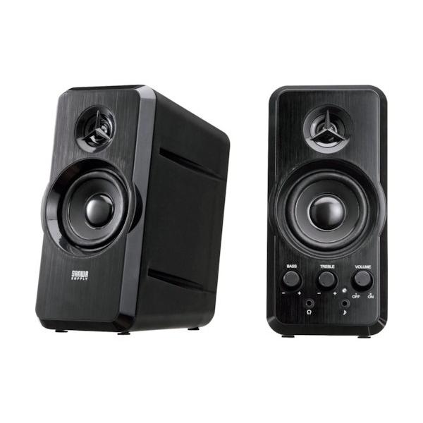 ■特徴 実用最大出力20Wのハイパワーと奥行きのあるハウジングで広がりのある音を再現できる2chマルチメディアスピーカーです。 高音再生専用のツィーターを搭載し、可聴帯域から超高音帯域まで質感高い高品位サウンドを鮮やかに再現します。 深みの...