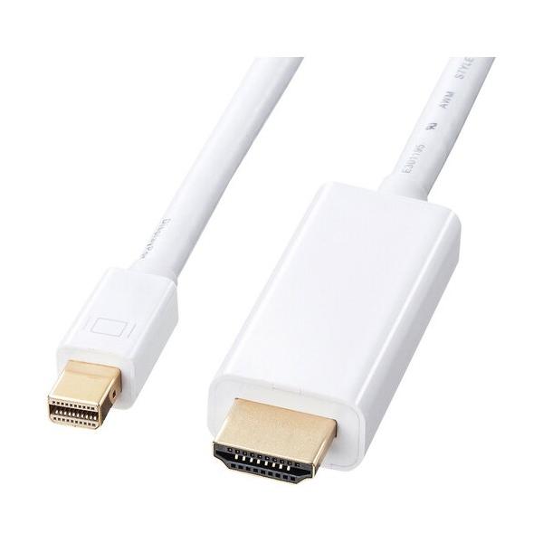 ●コネクタ形状:ミニDisplayPort オス-HDMI オス  ●解像度:最大3840×2160（4K60Hz対応）  ●ケーブル長:約1m（コネクタの両端含む）  ●サイズ:ミニDisplatPortコネクタ部/約W11.1×D23....