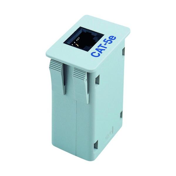 ■特徴 天板にLAN用中継コネクタを装着可能です。 eデスク天板のケーブル口にLAN用中継コネクタを追加可能。ノートPCのLAN接続が行いやすくなります。  ■仕様 サイズ(mm)：W25.5×D38×H53.5 規格：RJ-45メス・メス...