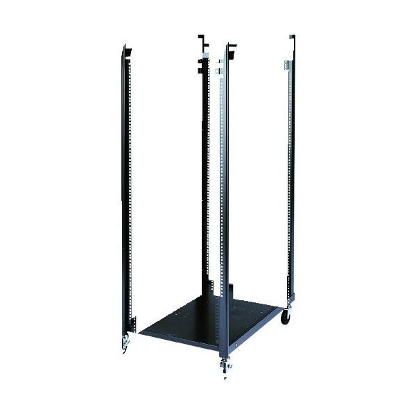 ■特徴 SOHO、教室などに最適な簡易19インチサーバーラックです。 前後に19インチマウントを装備し、豊富なオプション加えることで、サーバー設置の環境を最適にします。 最下段棚は固定ベルト（RAC-BL1）に対応しています。ハードを棚板に...