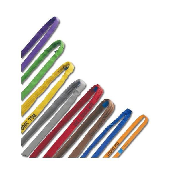 ■特徴 汚れに強く視認性が高いEN 1492-2に準拠の繊維スリングです。 汚れ・劣化に強い2層式製品情報ラベルが縫い付けられています。 使用荷重ごとに本体が色分けされ、数値が織り込まれているため、吊り荷の重量に合ったスリングを選び易い仕様...