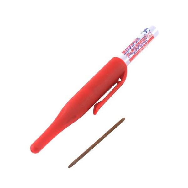 ■特徴一般のマーカーでは届かない、狭くて深いスキマへのマーキングや部品の穴を通してのマーキングができます。ポケットに差したまま作業ができるストラップ用穴あきキャップや、定規付きのボディーなど作業現場での使いやすさを配慮した工夫を随所に施しま...