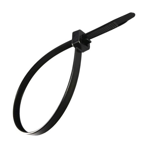 ■特徴 建築現場などで使用される、養生シートをパイプに取り付けるのに適しています。 強い引張強度を保持するポリアミド樹脂（ナイロン66）を素材としていますので、過酷な条件下での使用に適しています。  ■用途 袋などの仮止めに。 電線・ケーブ...