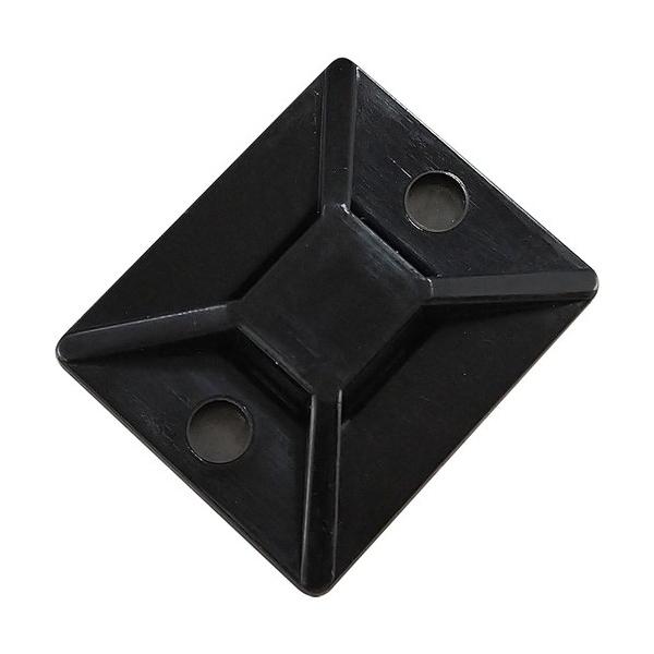 ■仕様 色:黒 固定方法:粘着テープ・ビス 縦(mm):30 横(mm):25 高さ(mm):5.6 使用結束バンド幅(mm):〜7.6   【重量】 209g 【入数】 100個 BS30GB