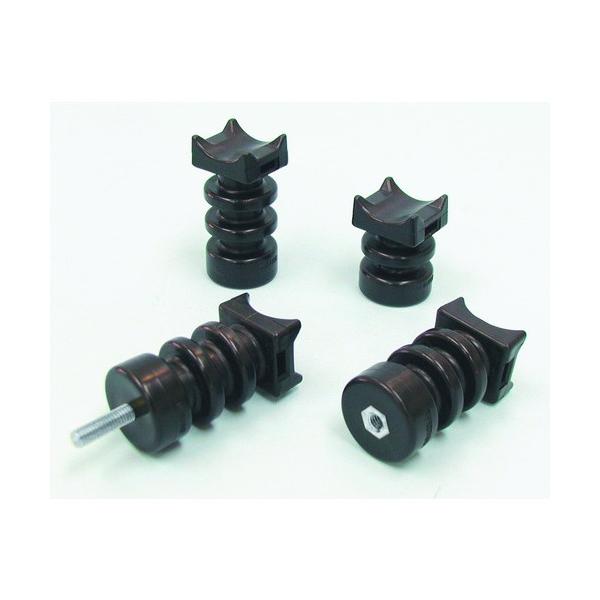 ■特徴 高圧機内絶縁電線の保持にご使用ください。 ヒンジ開閉式の押え蓋のため1本のねじで締付けることができます。 アダプターを使用することにより各サイズの電線を完全に保護しながらサポートできます。 絶縁性に優れ（耐電圧22kV）、軽量です。...