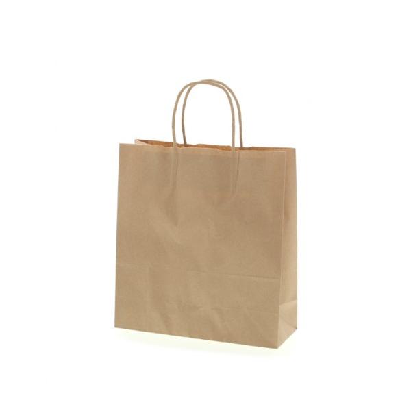 プレーンなクラフト紙の手提げ袋です。 無地ものですので、さまざまな用途にご利用いただけます。 マチが狭く、高さも低めのスマートなシルエットです。 手紐:丸紐未晒   【サイズ】 260×マチ100×280mm 【カラー】 未晒無地 【入数】...