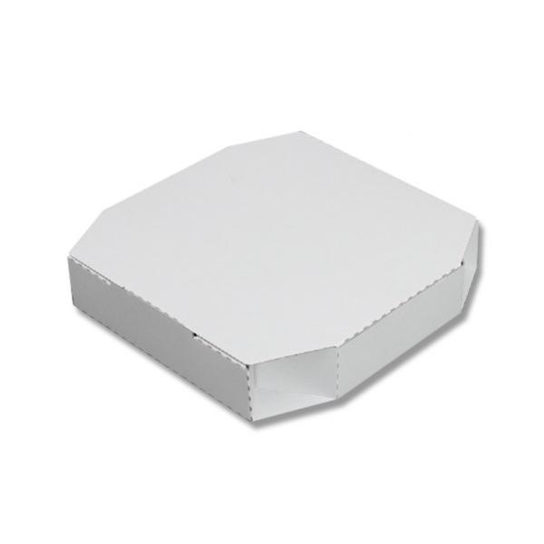 内側に耐油加工を施したピザ用のボックスです。 8インチのピザに対応しています。   【サイズ】 210×210×40mm 【カラー】 白 【入数】 10枚 004247710