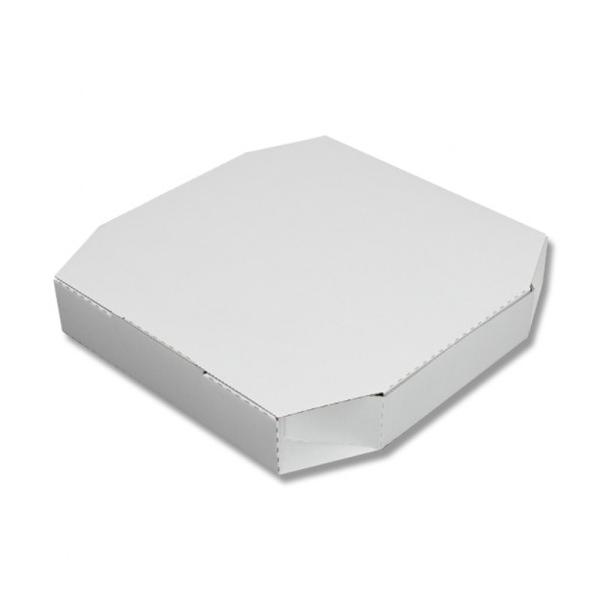 内側に耐油加工を施したピザ用のボックスです。 10インチのピザに対応しています。   【サイズ】 275×275×45mm 【カラー】 白 【入数】 10枚 004247720