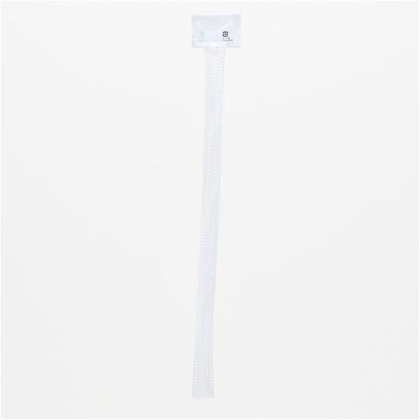 にんにく小売販売用の網状の袋です。 底から入れて縛って留めるタイプです。   【サイズ】 45cm 【カラー】 白 【入数】 50本 004711718