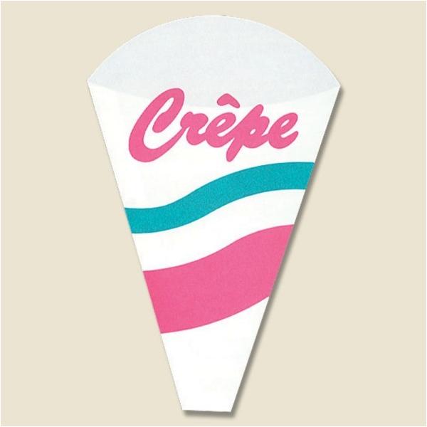 定番のクレープ用の袋です。   【サイズ】 120×190mm 【入数】 100枚 004738205