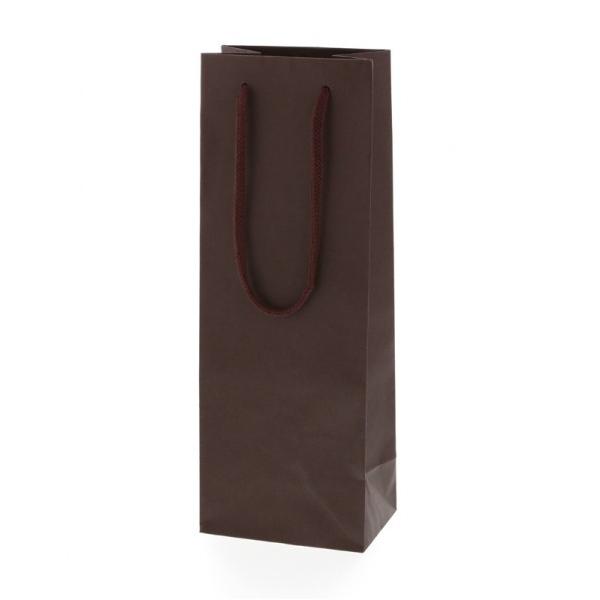 落ちついたカラー無地。 手紐も同色系でコーディネートしました。 口ボール・底ボール付手紐:アクリル紐茶   【サイズ】 130×マチ90×360mm 【カラー】 ブラウン 【入数】 10枚 005340105