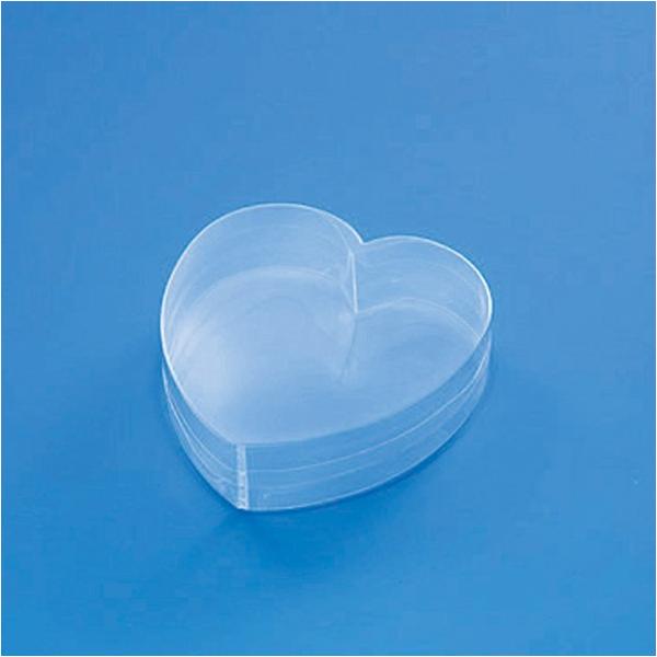 ■特徴 身・フタが別々で、でき合いのかぶせ式透明ボックスです。 キュートなハート型はギフトに最適。  ■仕様 10個入り    【入数】 10個 006853900