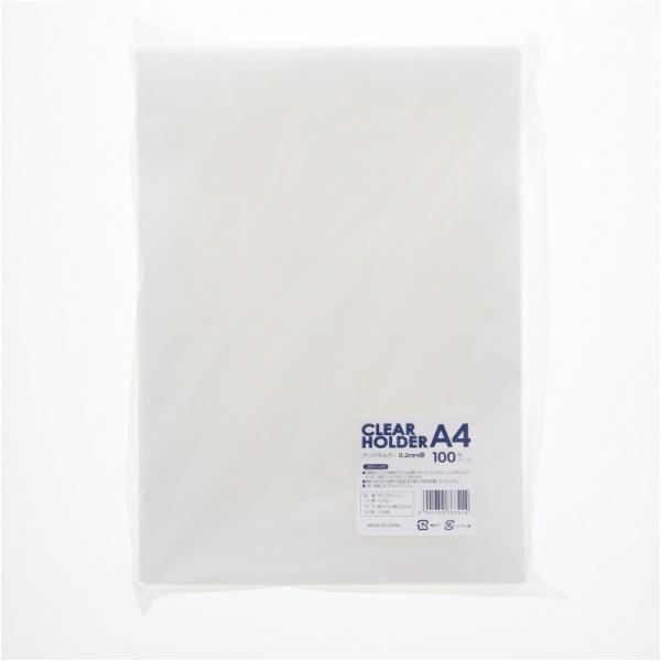 業務用のお買い得な100枚パックとなります。   【サイズ】 0.2×310×220mm 【カラー】 クリア 【入数】 100枚 007570450
