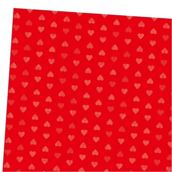 ■商品説明 定番の赤ベースに小さいハートを並べた包装紙です。  バレンタイン商材はもちろんのことオールシーズンお使いいただけます。  50枚入。  ■材質 コート紙64g ■サイズ 750×528mm ■規格 半才 ■柄 プチルージュ   ...