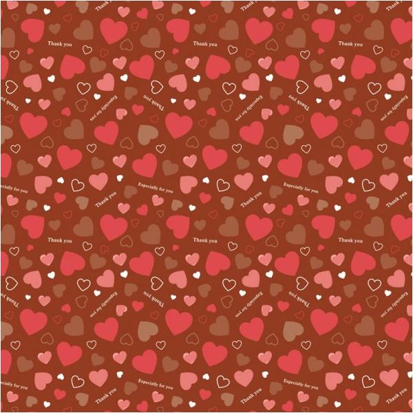 ■商品説明 ブラウンのベースにハートが浮かぶ可愛いデザインです。  チョコレートを包むのにぴったりの包装紙です。   ●入数:50枚 ■材質 コート紙64g ■サイズ 750×528mm ■規格 半才 ■柄 メルティハートP   【サイズ】...