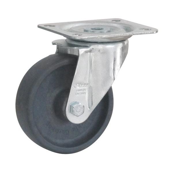 ■特徴 自在旋回部には特殊耐熱グリースを使用しています。 最高使用温度下での連続使用は最長1時間。使用後は約1時間のクールダウンが必要です。 POHI耐熱ナイロン車輪は耐摩耗性に優れています。 Blickle社製 ■用途 製菓・製パン業のオ...