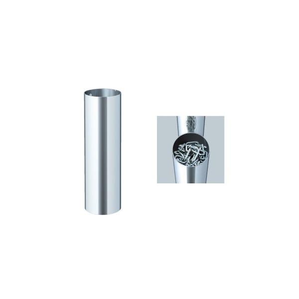 クサリ収納用のボックスです。SUSクサリ5MM×10Mまで収納可    【サイズ】 φ101.6×330L　 【入数】 1個 クサリボックス