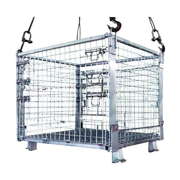 ■特徴 吊りリング付で吊り上げ作業ができ、資材の保管、運搬、積み下ろしが安全に行えます。 段積みが可能なため、スペースを有効に利用できます。 フォークリフトの無い作業現場で使用できます。  ■仕様 三価クロム電気亜鉛メッキ  ■材質 スチー...