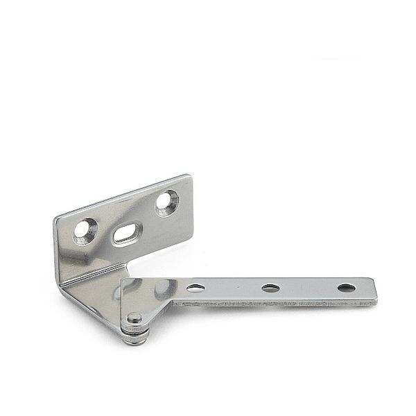 ■特徴 ステンレス鋼製のため、耐食性に優れています。 キャビネット、扉の上下に掘り込んで取り付ける丁番です。  ■用途 かぶせ扉用  ■仕様 推奨扉質量：4kg以下/1セット 推奨扉幅×高さ：450×700mm以下  ■材質 ステンレス鋼（...