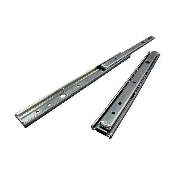 商品画像はイメージ画像です。実際とは異なる場合がございます。 ■特徴 ドロワーメンバーを3/4引き出せるスライドレールです。 全長が最短の200mmから最長の550mmまであります。 ボールベアリングを採用した精密スライドレールです。 全開...