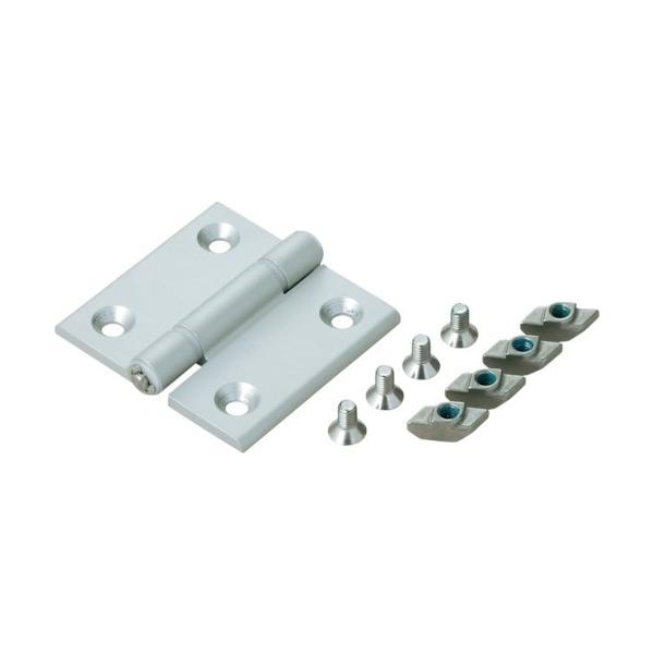商品画像はイメージ画像です。実際とは異なる場合がございます。 ■特徴 アルミフレームの取付溝にぴったり合う、アルミフレーム専用蝶番です。 このため余分な座金などは不要です。 摺動部に樹脂ブッシュを装着しています。 動きがスムーズで、金属同士...