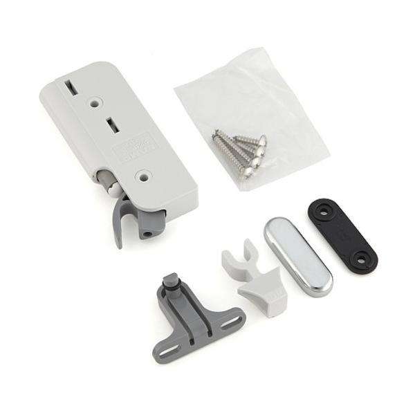 ■特徴 横開き扉用のダンパーキャッチです。 右開き・左開きのどちらにも対応します。 DC-90型は、キャビネット正面に対し縦に取り付けるため、収納の邪魔になりにくい納まりです。  ■用途 各種産業機器。  ■仕様 扉幅：450以下 扉高さ：...