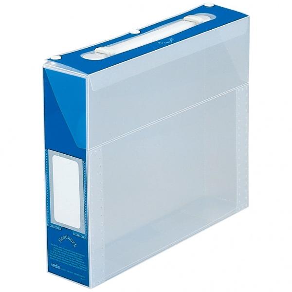 仕様 ・取っ手材質:EVA樹脂・質量:(g)260・底板・取っ手・タイトルカード付・カラー:ブルー・規格:A4・サイズ:幅70×奥行312×高さ268(取っ手部を含む)mm・本体材質:再生PP 0.7mm厚・仕様:ノックダウン式 名刺ポケッ...